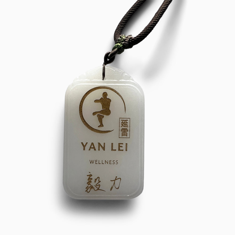 Zen Buddha - Willpower - White Amulet – Shifu Yan Lei